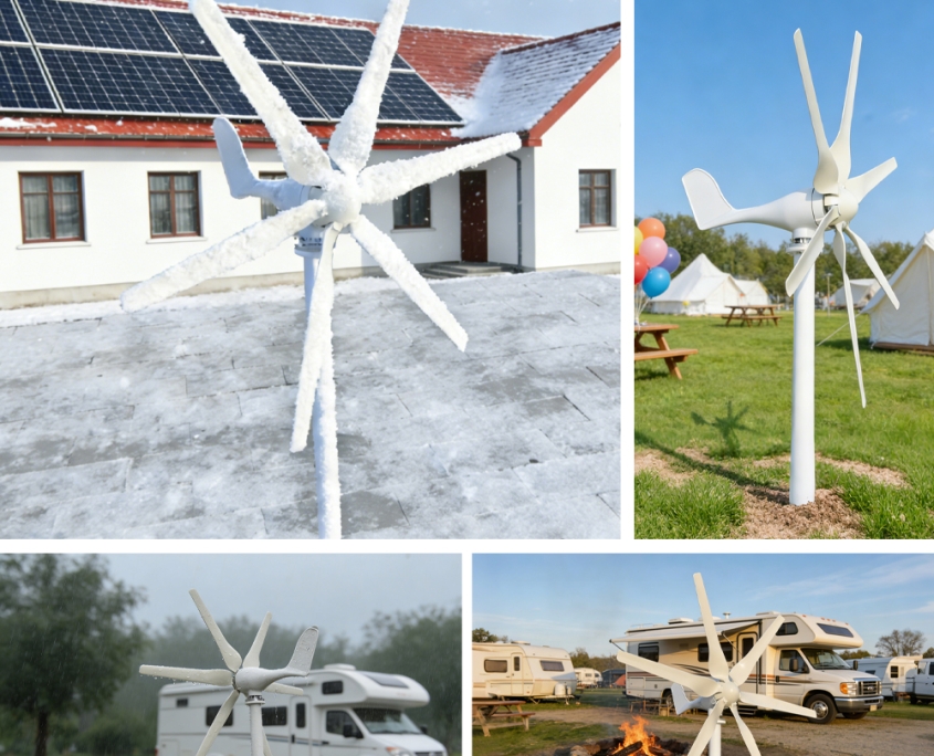 6-Blade High-Efficiency Wind Power for Small-Scale Off-Grid Setups S5 ...